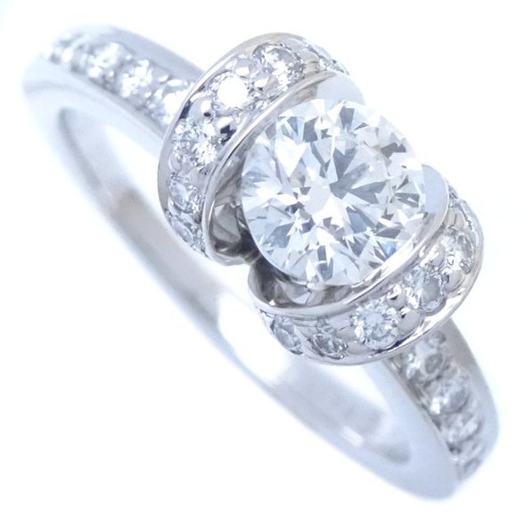 Tiffany & Co. | Jewelry | Tiffanyco Tiffany Ribbon Ring Single Diamond ...